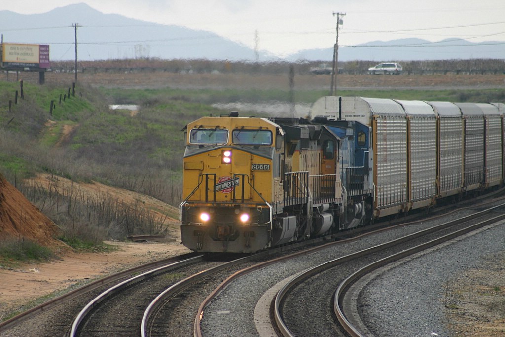 One of the last unpatched CNW units leads the racks
